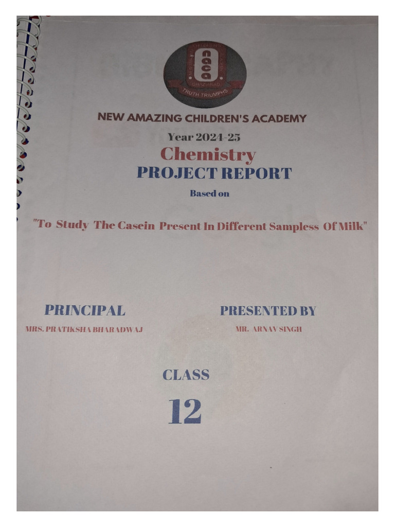 Arnav 2. Chemistry Investigatory Project | PDF