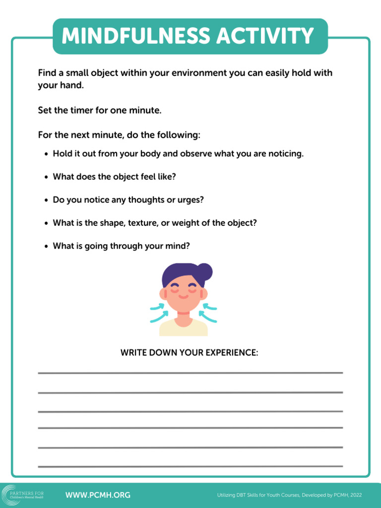 Module 1 Mindfulness Worksheet | PDF