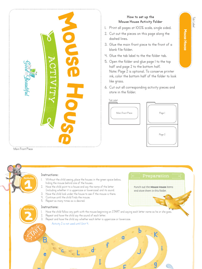 Preschool Activity Folders 1.1 Low Ink Version | PDF | Letter Case ...
