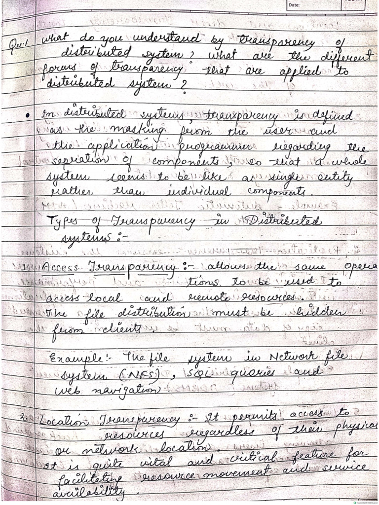 Distributed System Unit 1 | PDF