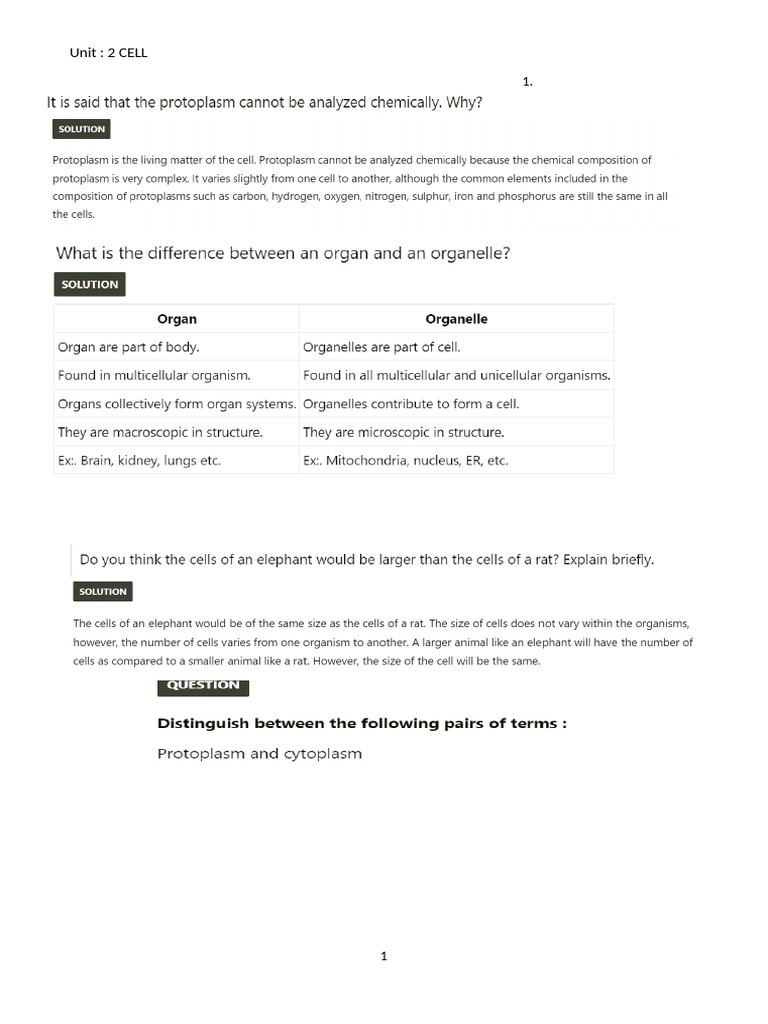 9 biology Unit2 | PDF