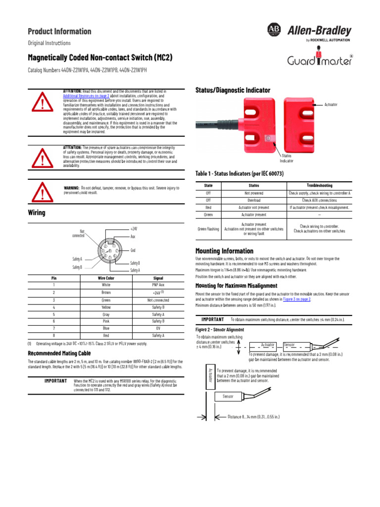 440NZ21W1PH | PDF | Electrical Engineering | Manufactured Goods