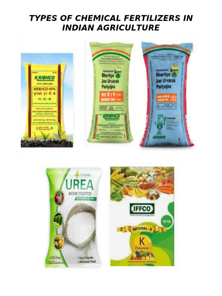 Fertilizer Chemicals | PDF