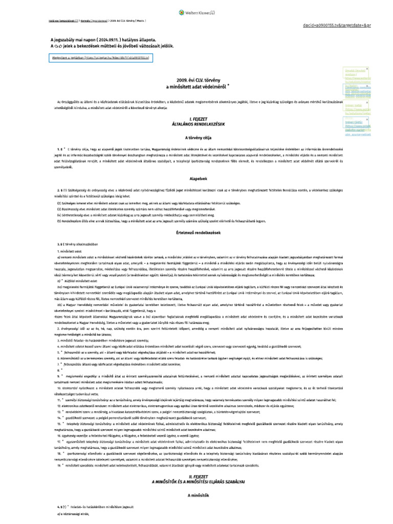 Act CLV of 2009 | PDF