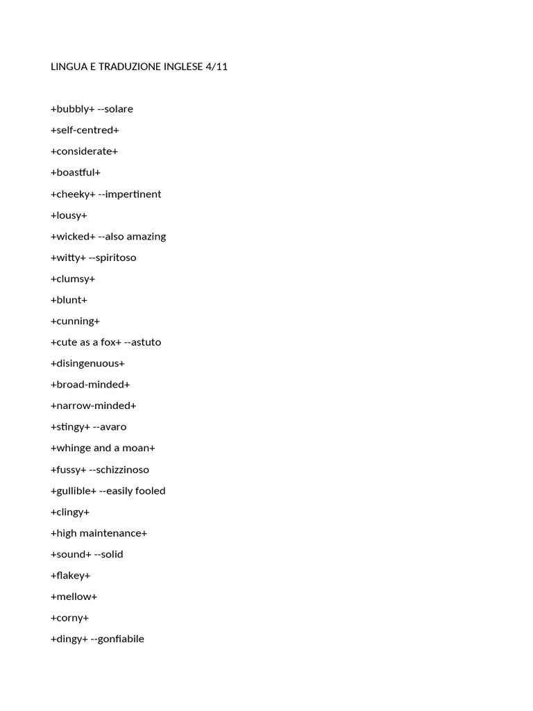 Ling e Trad Ingl 4 Nov | PDF