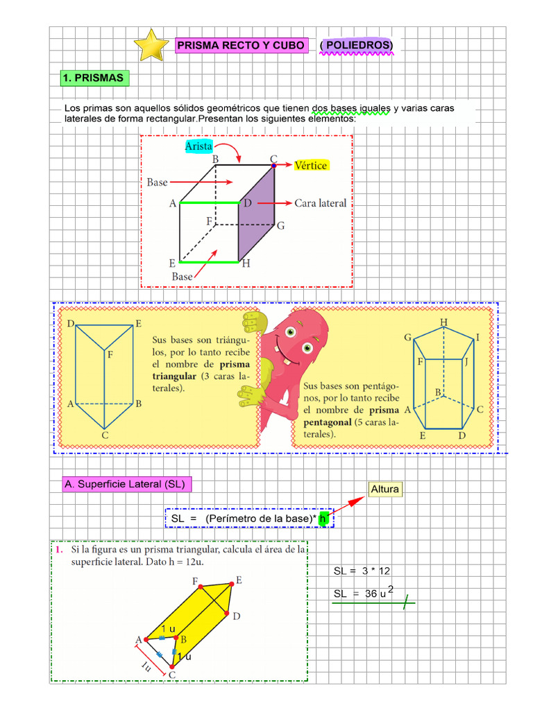 Sesión de Prisma y Cubo | PDF