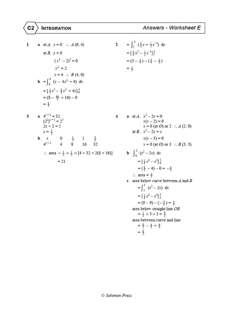 Calculus Problem Solutions | PDF