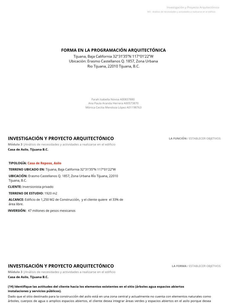 Forma en La Programación Arquitectónica - Grupo7 | PDF | edificio | Clima