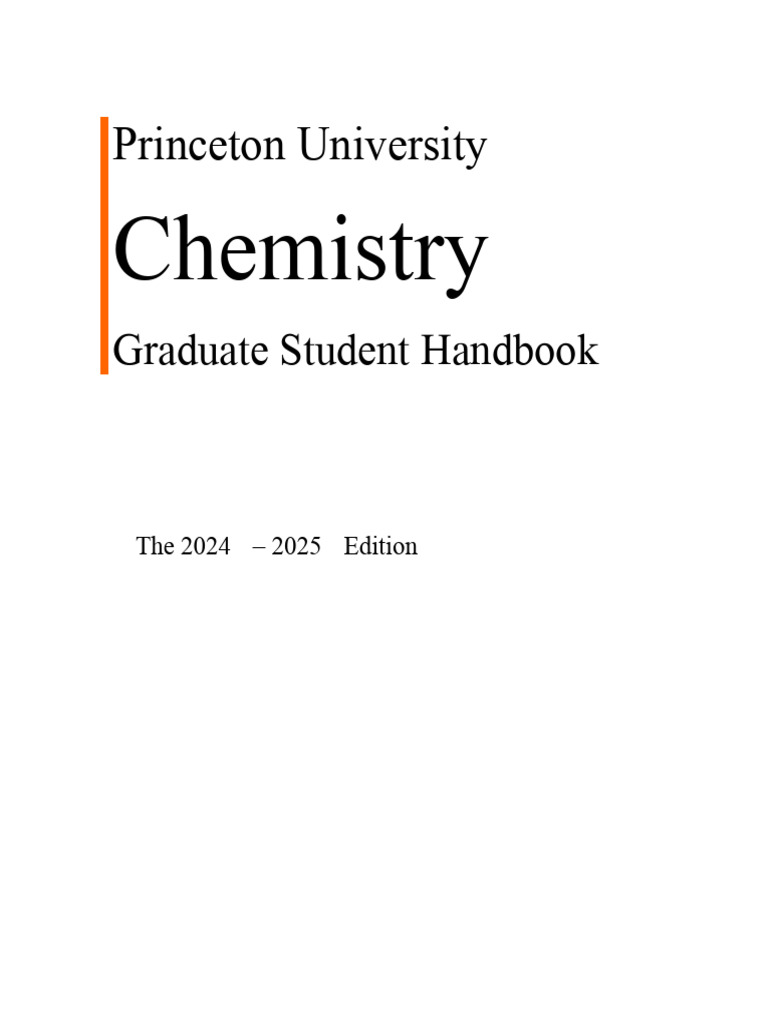 2024 2025 Graduate Student Handbook | PDF | Thesis | Neuroscience