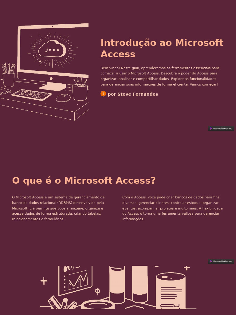 Introducao Ao Microsoft Access | PDF | Microsoft Access | Bancos de dados