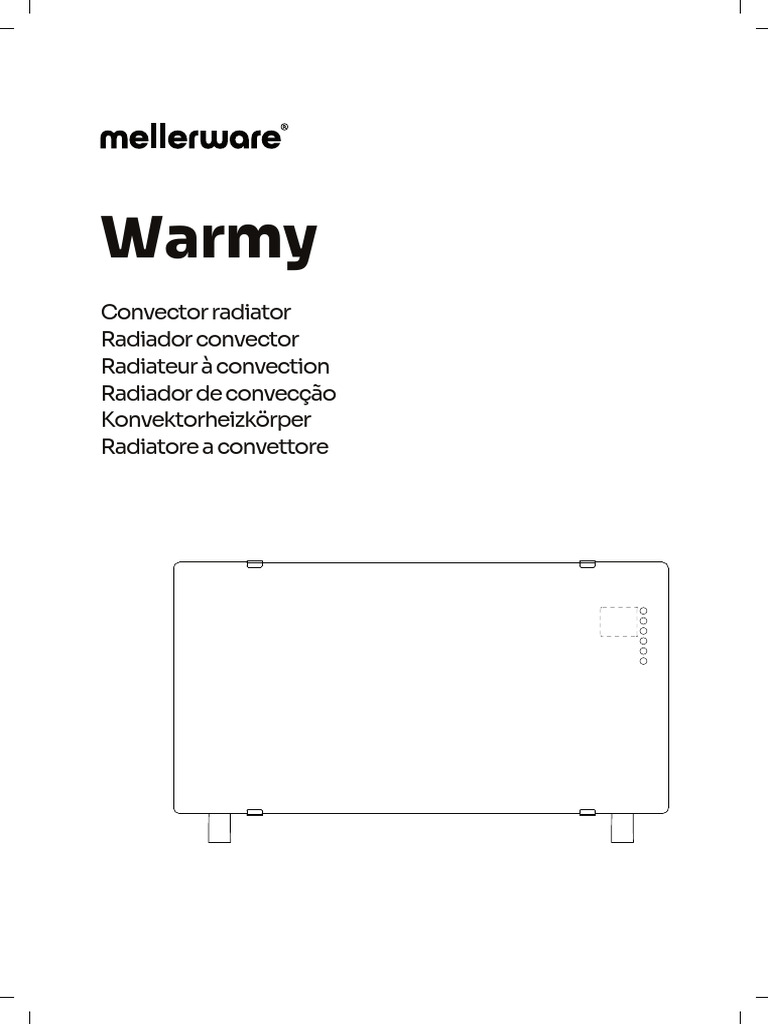 MANUAL Mellerware Warmy | PDF | Cambiar | Tornillo