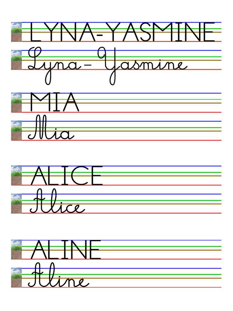 Etiquette Prénom | PDF