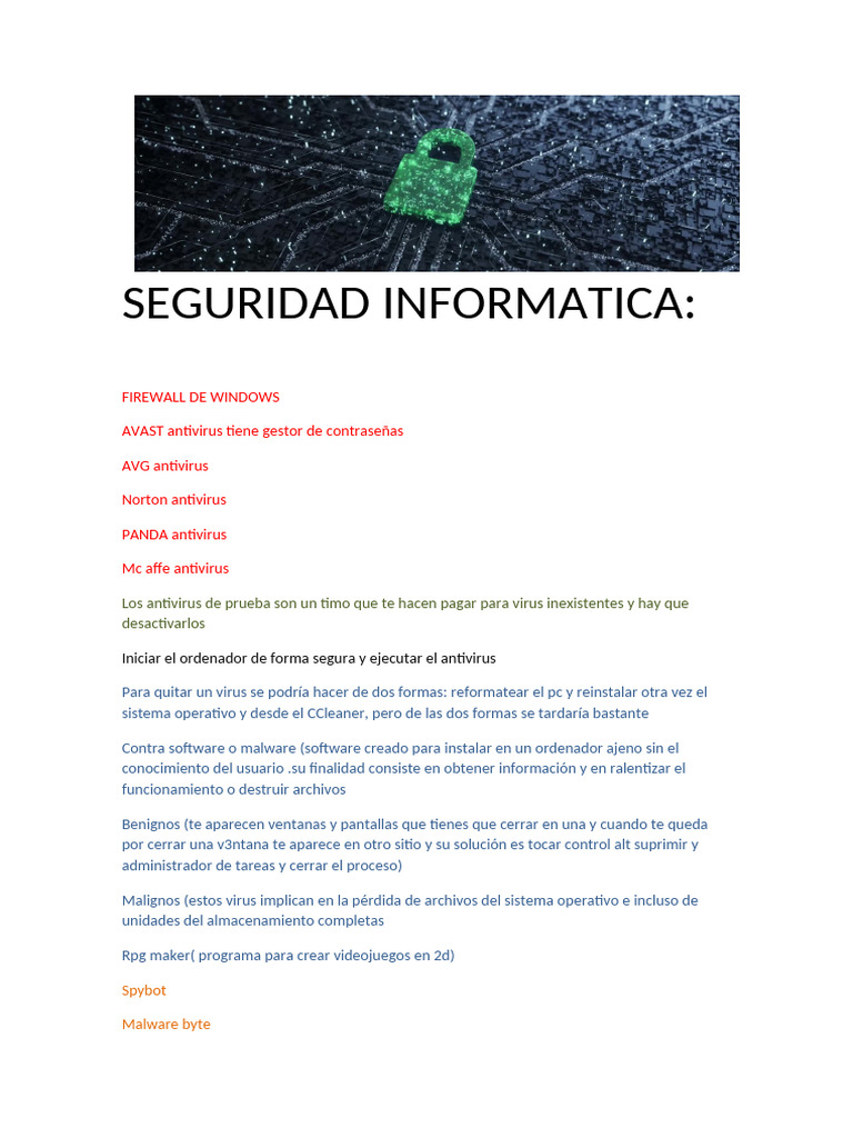SEGURIDAD INFORMATICA TIC Tic Tic Tic | PDF