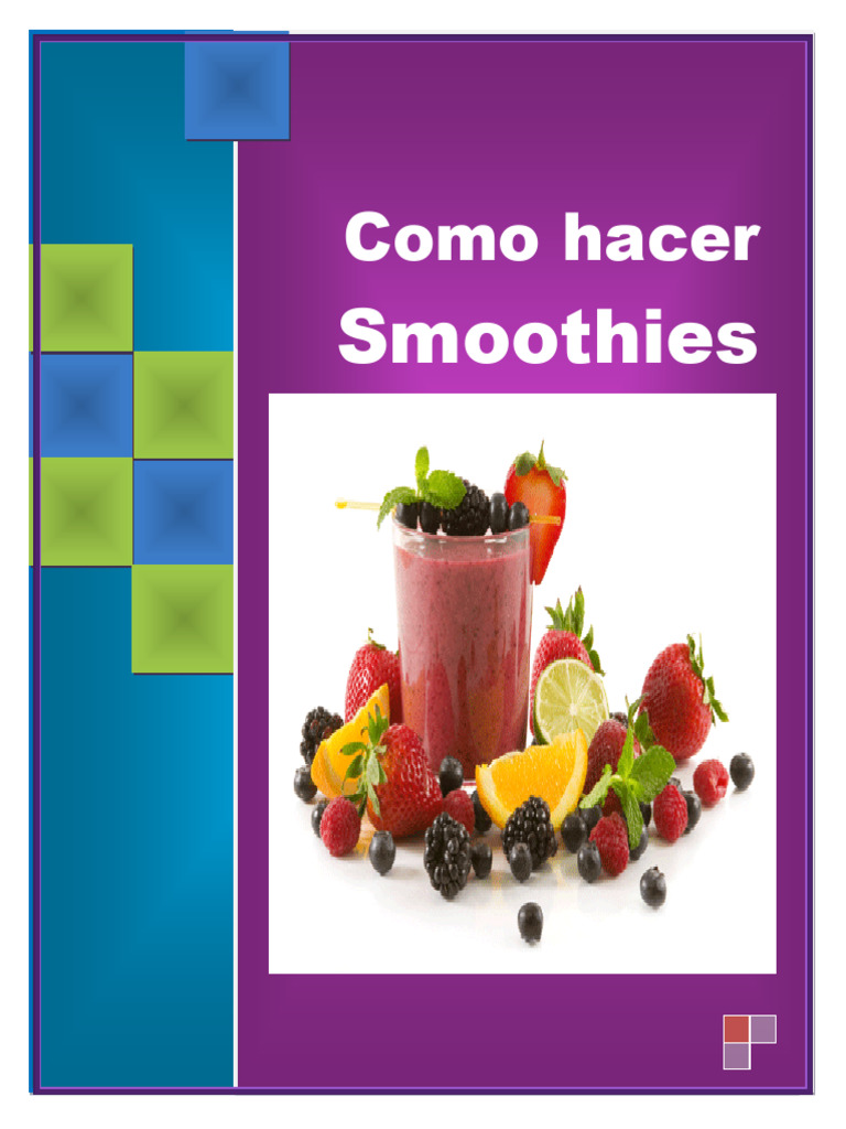 Recetario para Hacer Smoothies | PDF | Zalamero | Helado