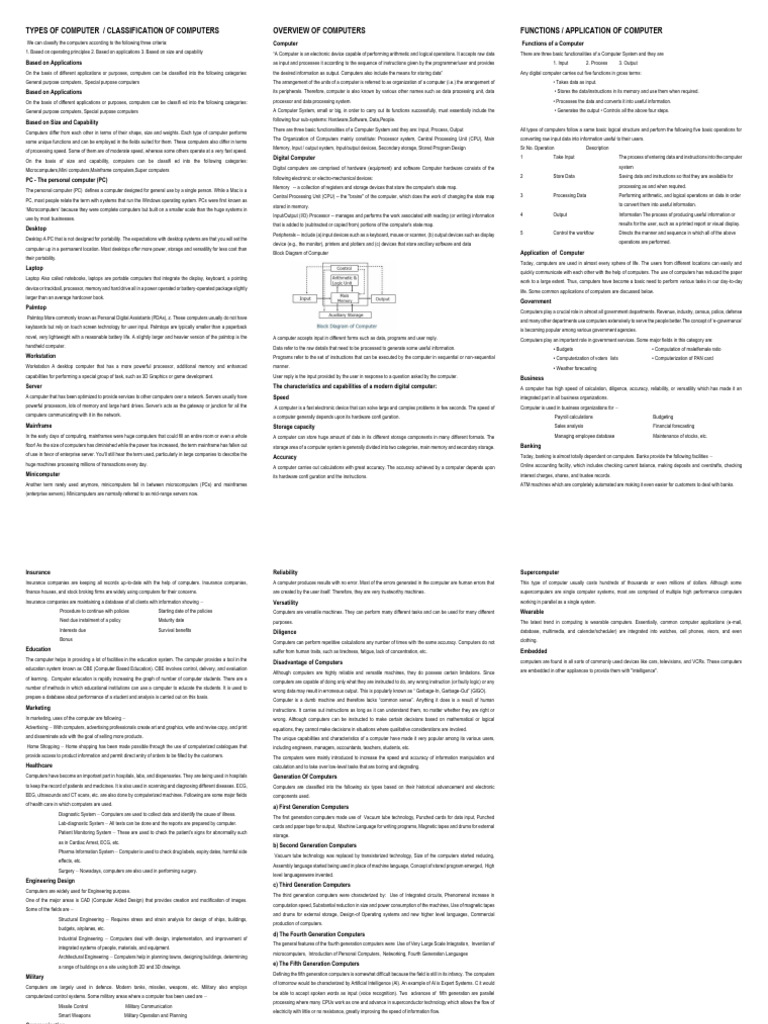 Fresh Pap 1 - Introduction to Computers | PDF | Central Processing Unit ... Fresh Pap 1 - Introduction to Computers | PDF | Central Processing Unit ...