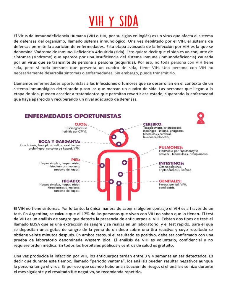 Síntomas y diagnóstico del VIH | PDF | VIH | VIH / SIDA