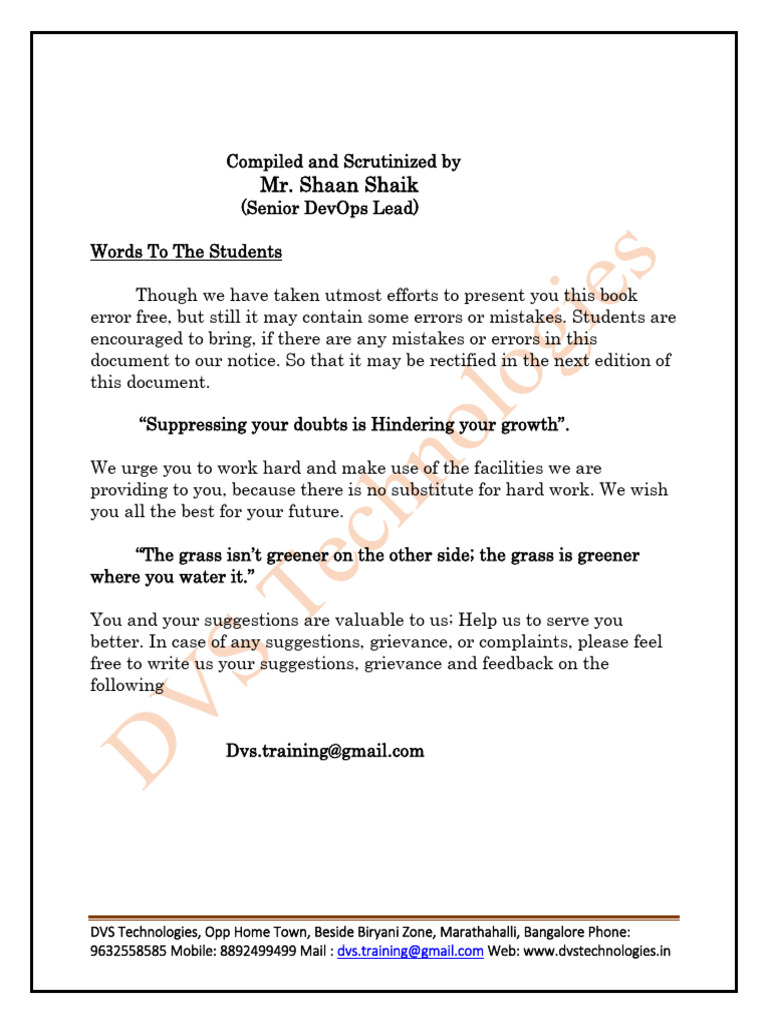 K8S Students Material V3.0 | PDF | Computing | Software