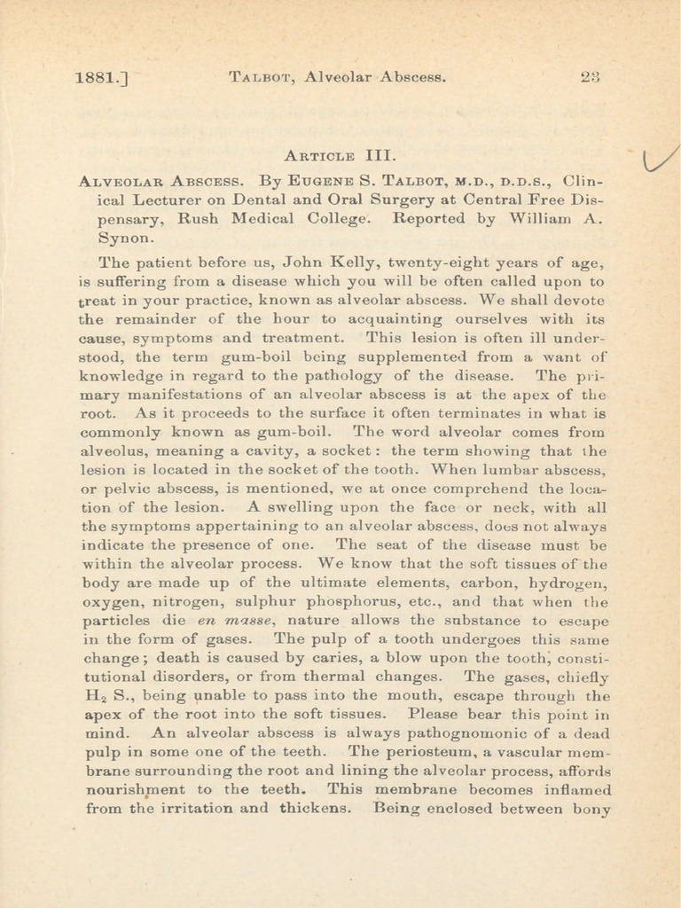 Dental Professionals' Guide to Alveolar Abscess | PDF | Human Tooth | Tooth