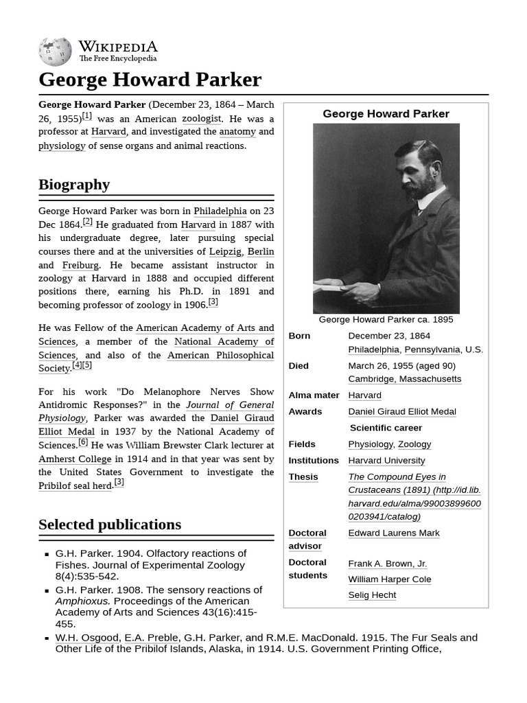 George_Howard_Parker | PDF