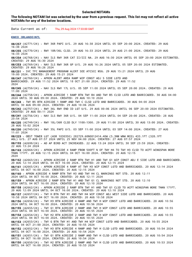 Defense Internet NOTAM Service | PDF | Radio | Navigation