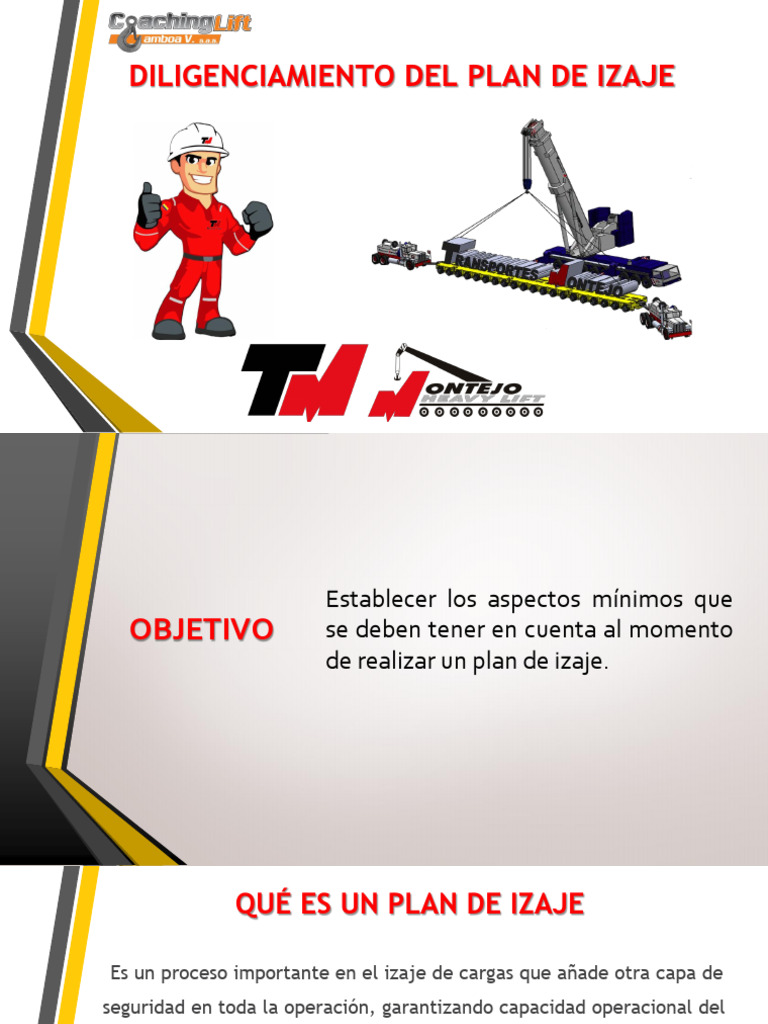Presentación - PLAN DE IZAJE CRÍTICO | PDF