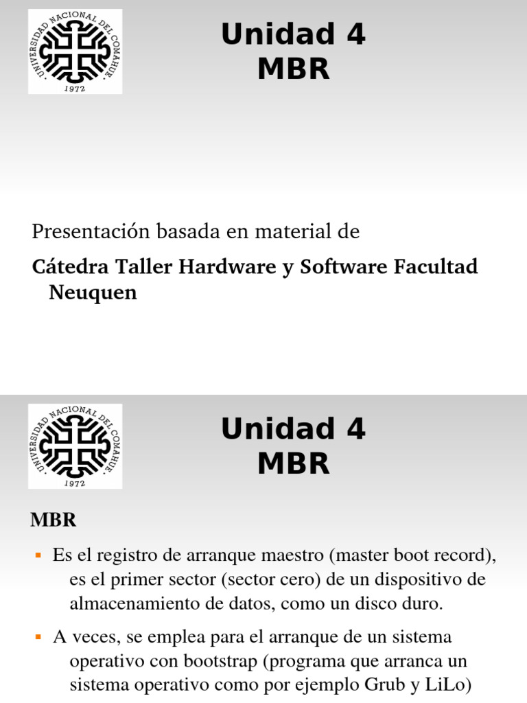 4 1 MBR-Lilo-Grub | PDF | Arranque | Bios