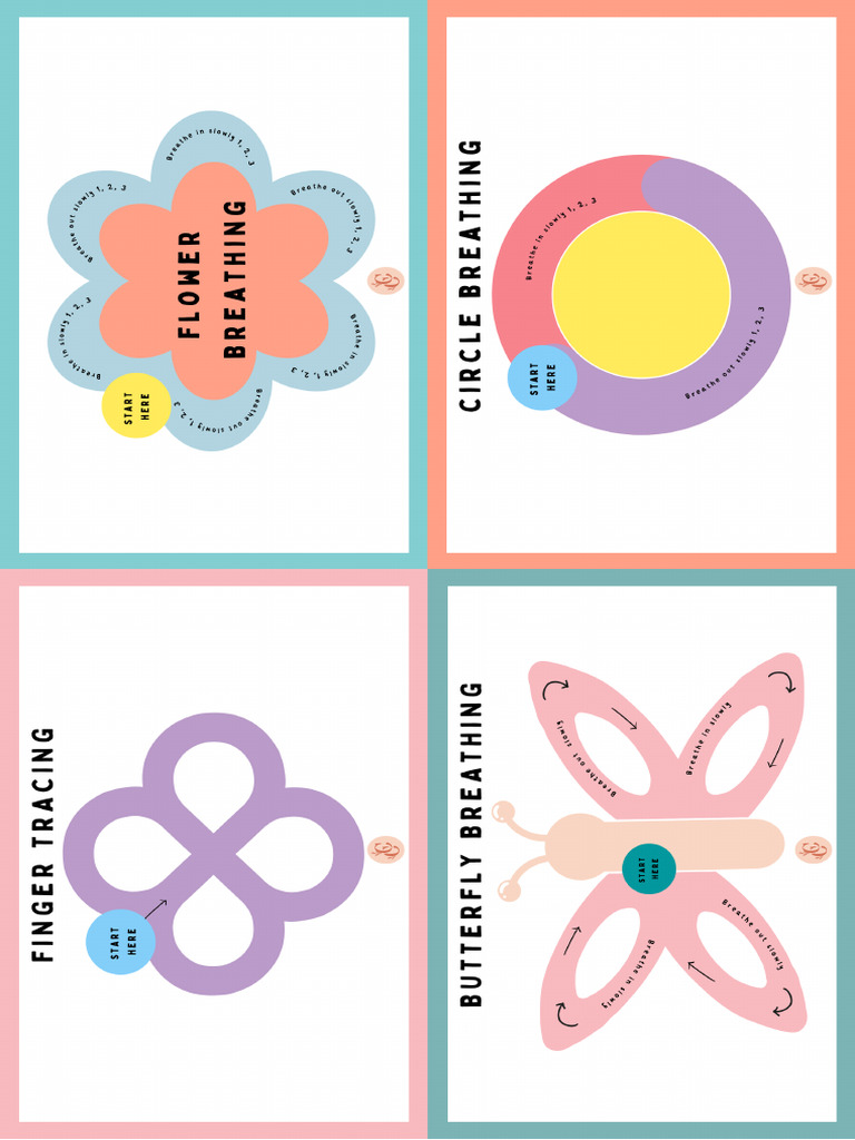 A 4 Shape Breathing Cards | PDF