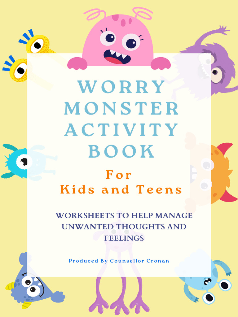 A 4 New Worry Monster Activity Book | PDF | Anxiety | Feeling