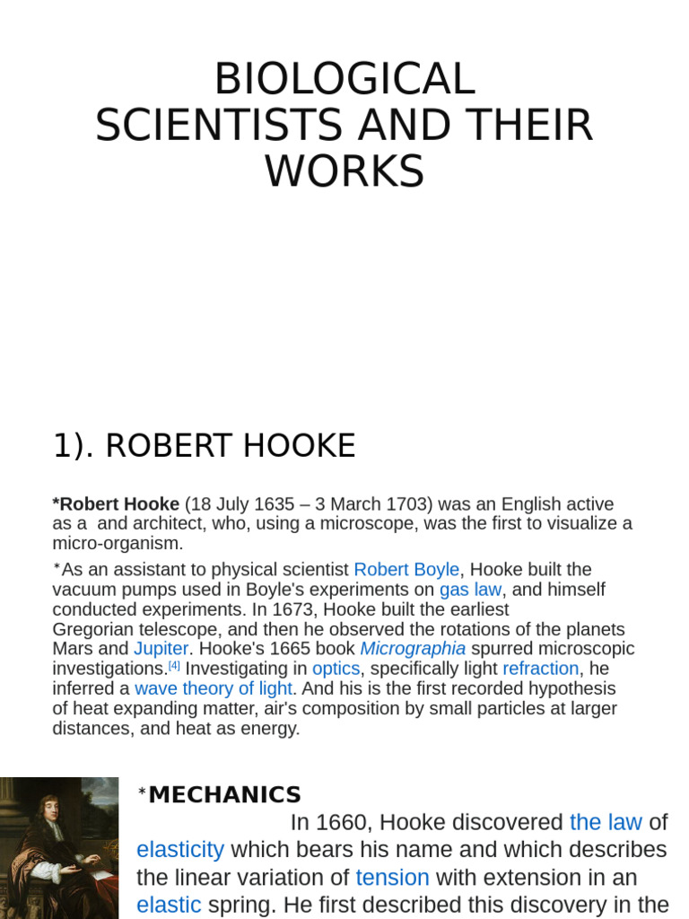 Robert Hooke: Pioneer of Science | PDF | Physical Sciences | Astronomy
