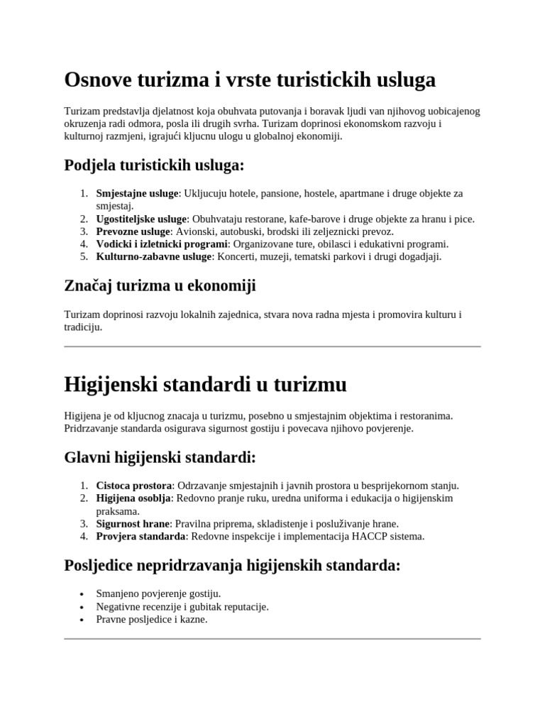 Turizam | PDF