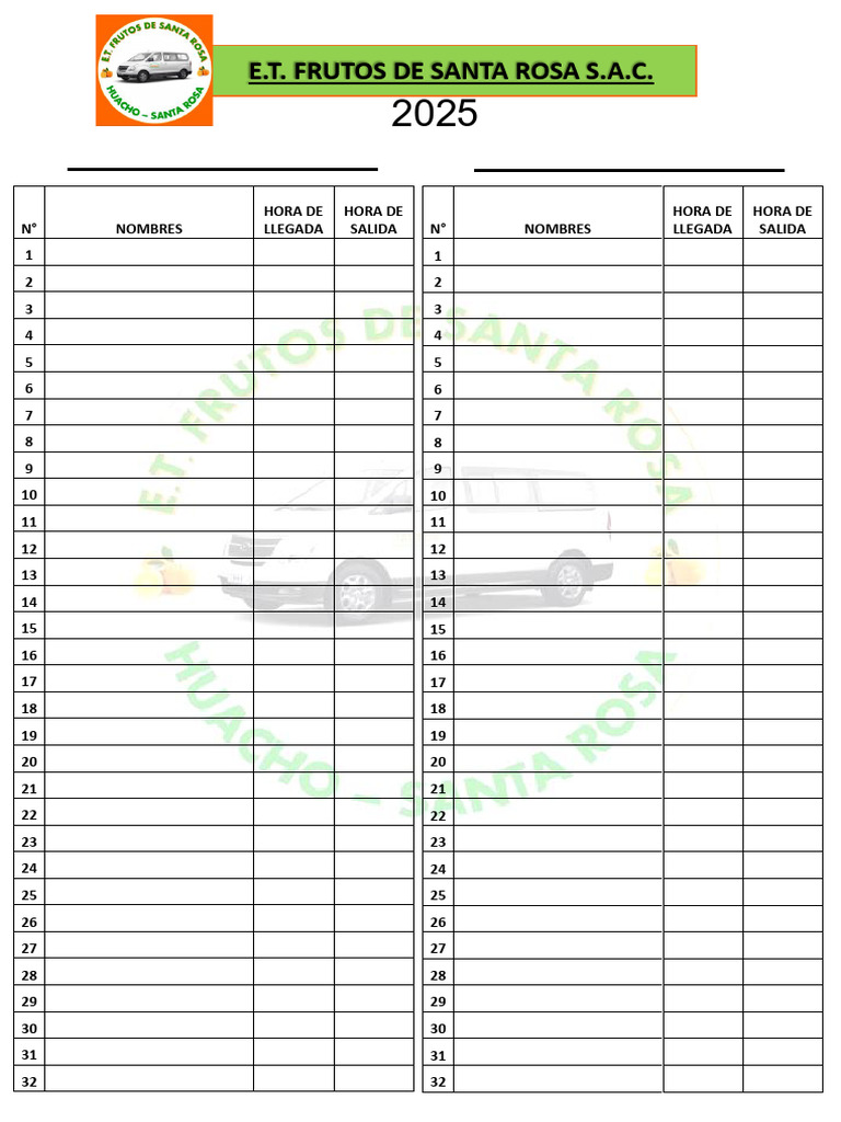 Fomato de Salida de Vehiculos | PDF