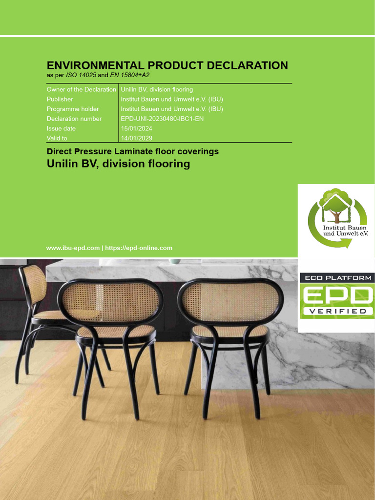 EPD Laminate | PDF | Flooring | Waste