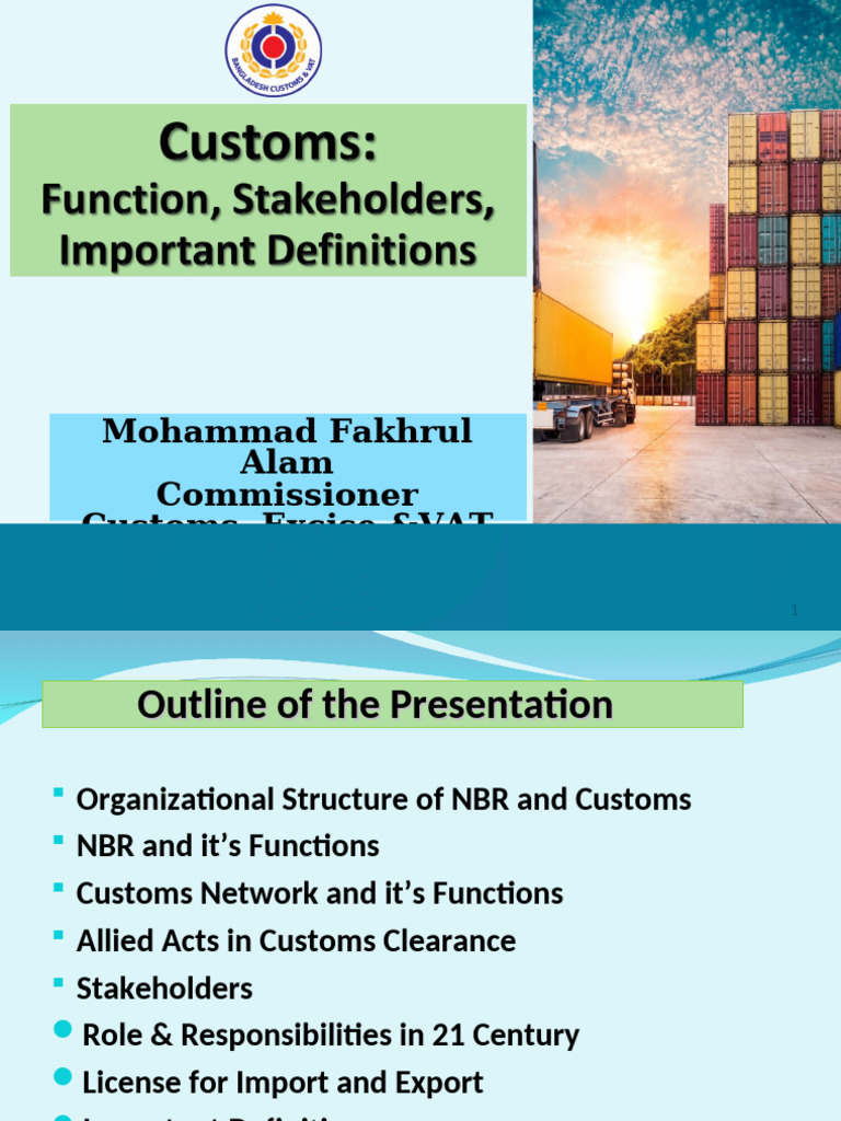 Bangladesh Customs & NBR Functions | PDF | Customs | Taxes