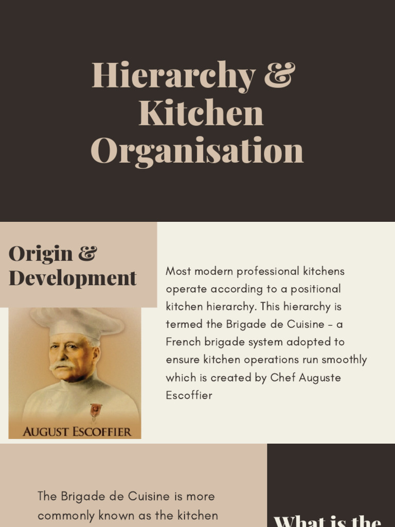Hierarchy & Kitchen Organisation Updated | PDF | Chef | Foods