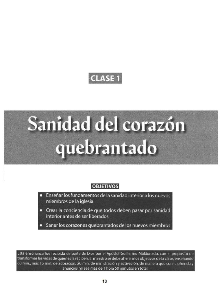 Sanidad Del Corazón Quebrantado | PDF