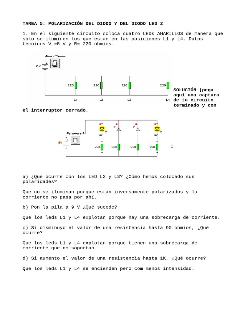 Práctica 5. DIODOS Khris | PDF