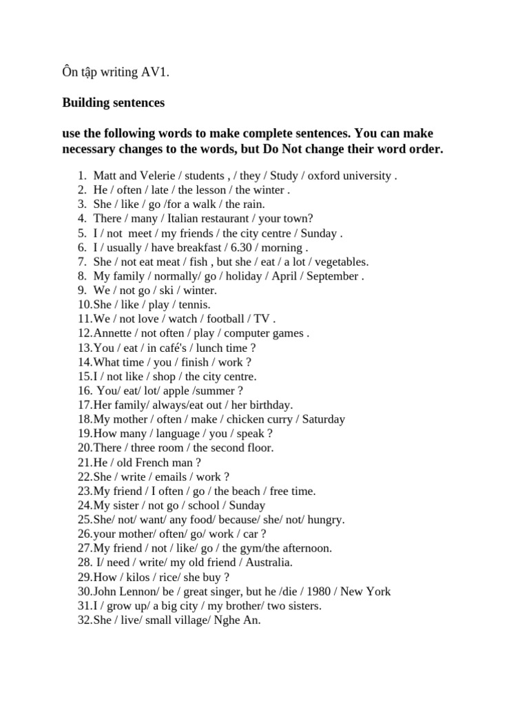 On Tap Writing AV1 | PDF