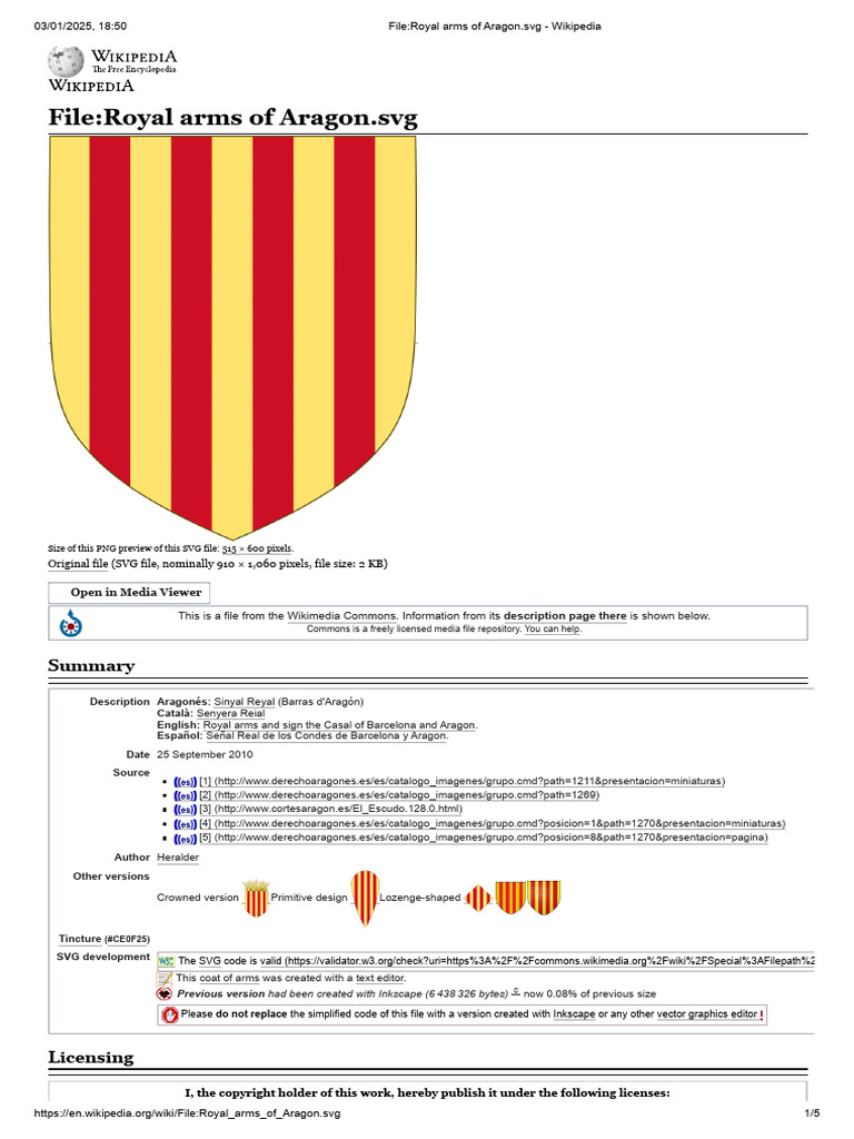 Royal Arms of Aragon - Wikipedia | PDF