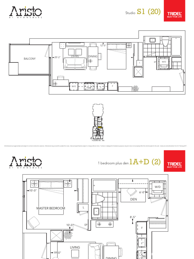 Aristo Floorplans | PDF | Furniture | Interior Design