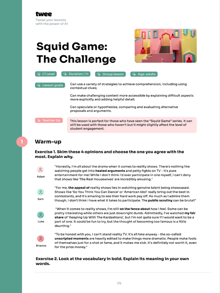 Squid Game c1 | PDF