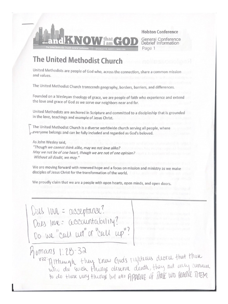 The United Methodist Church General Conference | PDF