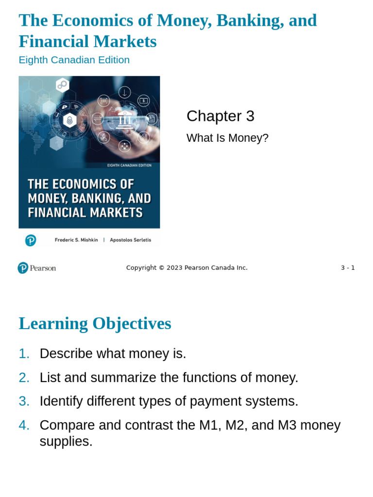 Mish Economics 8ce PPT Ch03 | PDF | Money | Money Supply