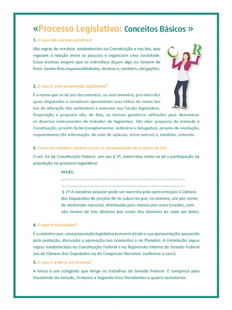 Conceitos Basicos Sobre o Processo Legislativo | PDF