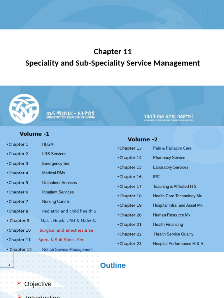 Chapter 11 Speciality and Sub-Speciality Service | PDF | Hospital ...