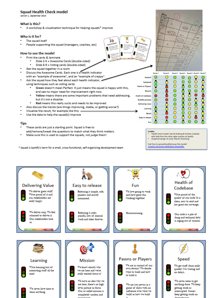 Squad Health Check Model2 | PDF