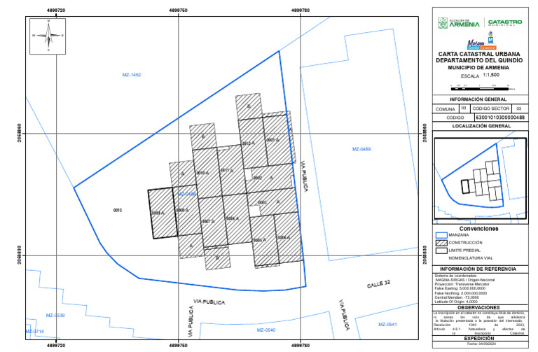Carta Catastral 2024re26472 | PDF | Datos geográficos e información ...