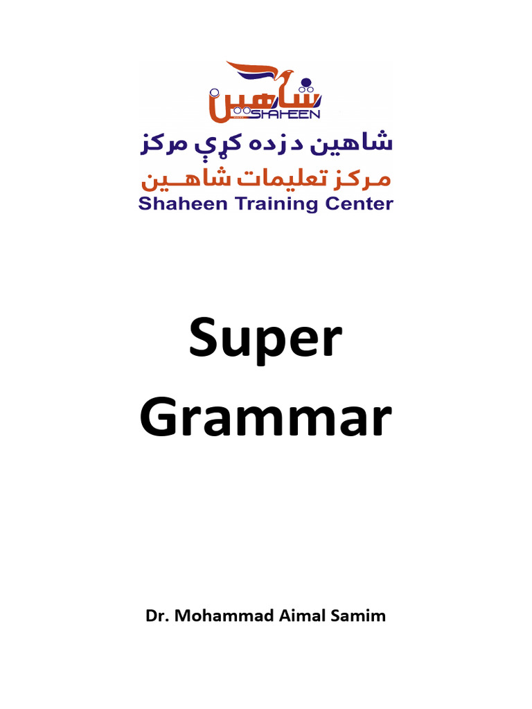 Super Grammar 5th Edition - 1 | PDF | Part Of Speech | Verb