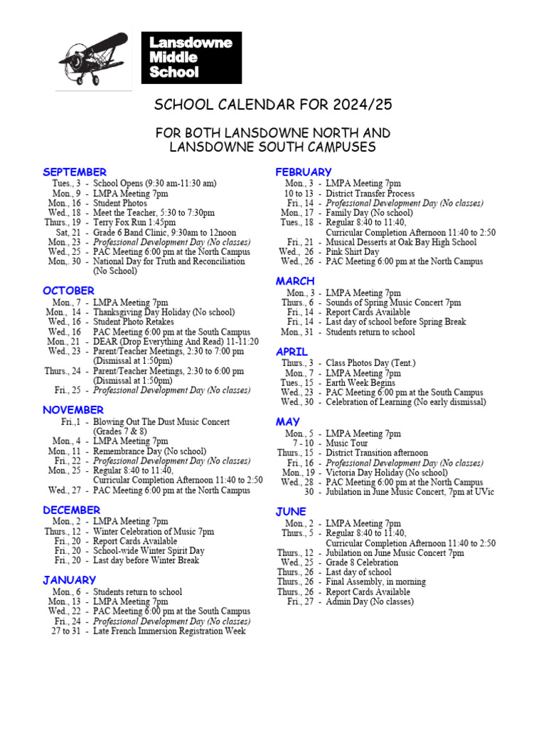 Calendar One Pager 2024 25 | PDF | Holidays | Observances
