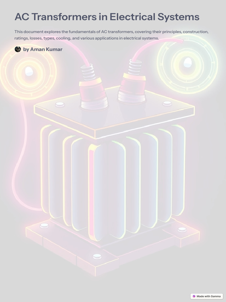 AC Transformers in Electrical Systems | PDF | Transformer ...