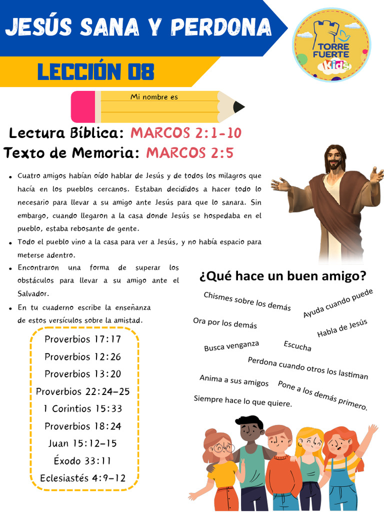 Fe y Amistad: Jesús Sana y Perdona | PDF